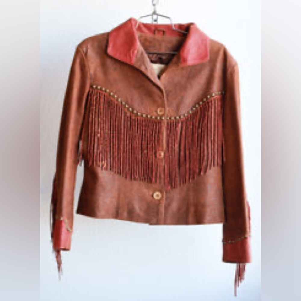 Vintage Fringe, Scully Leather Western Jacket - Gem